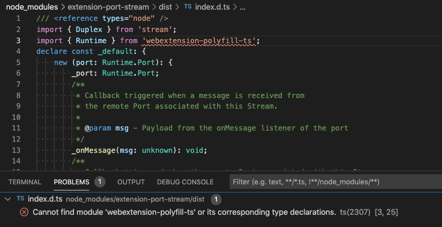 move webextension-polyfill-ts out of devDeps · Issue #10 · MetaMask ...