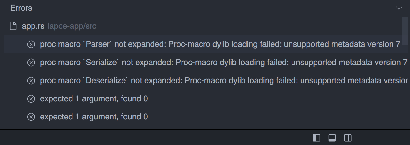 make the error dialog and bottom error message text selectable · Issue #2559 · lapce/lapce · GitHub