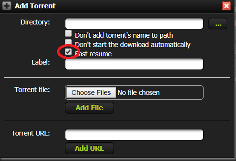 Add fast resume option · Issue #252 · Flood-UI/flood · GitHub