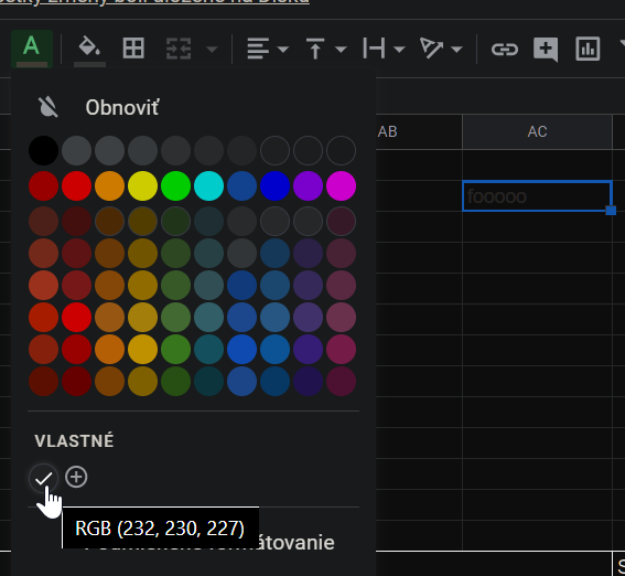 Changes color of text on Google Sheets · Issue #1659 · darkreader/darkreader · GitHub
