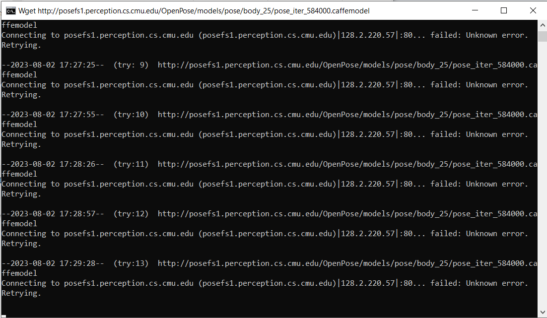 Model Download Issue · Issue 2229 · Cmu Perceptual Computing Lab Openpose · Github
