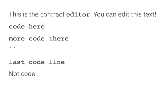 Handle Empty Backtick Codeblocks · Issue #189 · accordproject/markdown-editor · GitHub