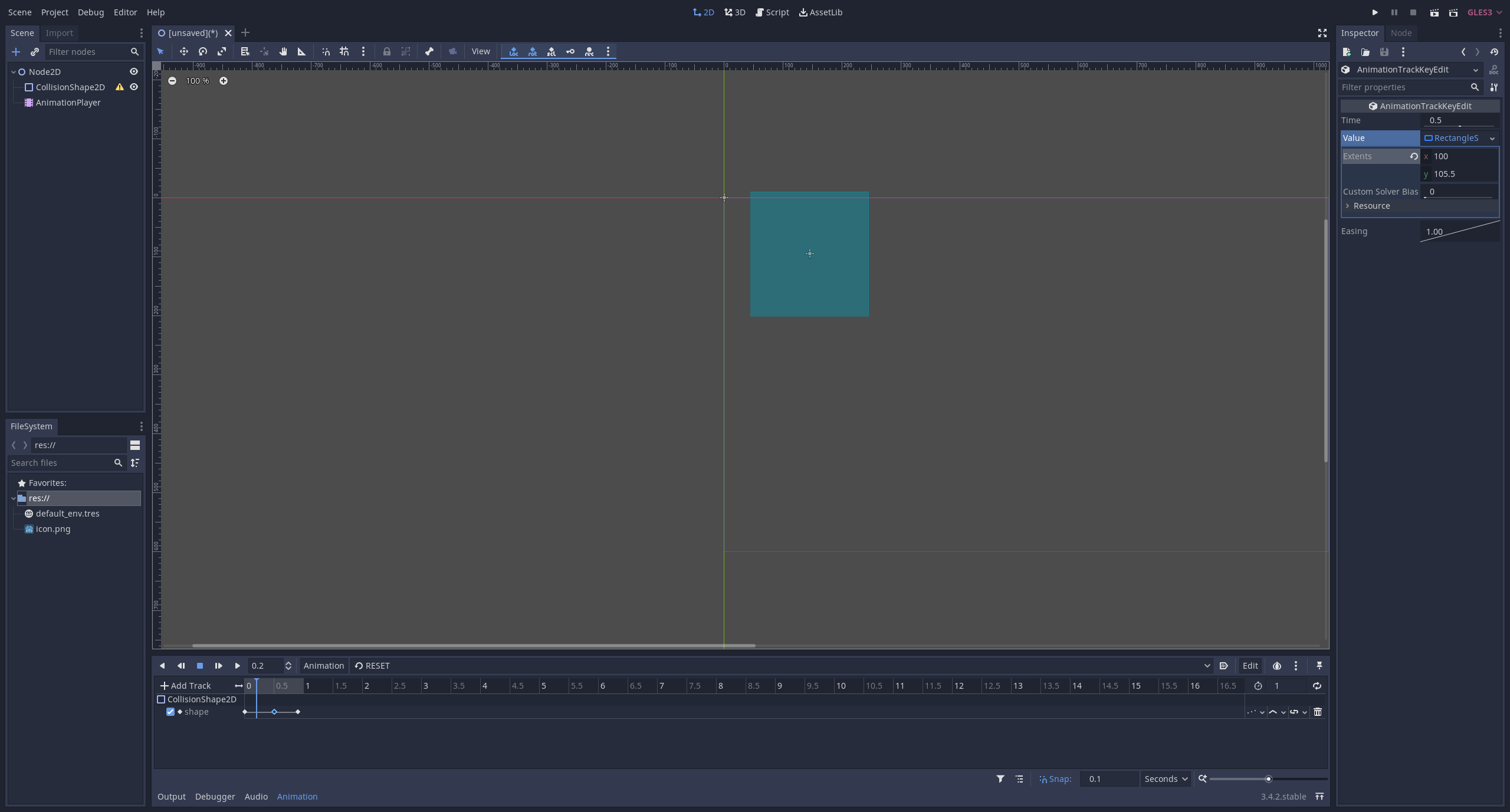 CollisionShape2D shape attribute is not animatable · Issue #57167 ...
