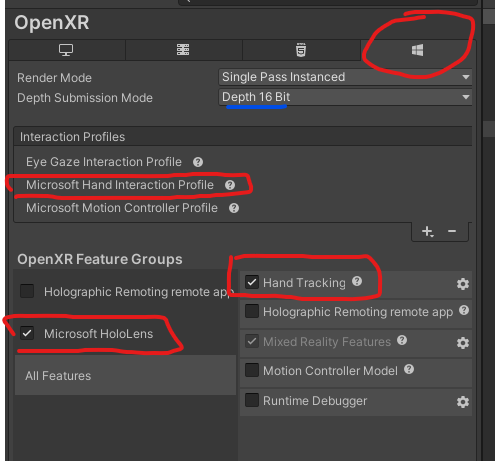 [BUG] Controllers appearing in HoloLens 2 for both hands and hand interaction not working ...