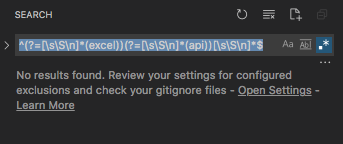 File Search (using regex) renders correct results on Windows, but no results on macOS · Issue ...