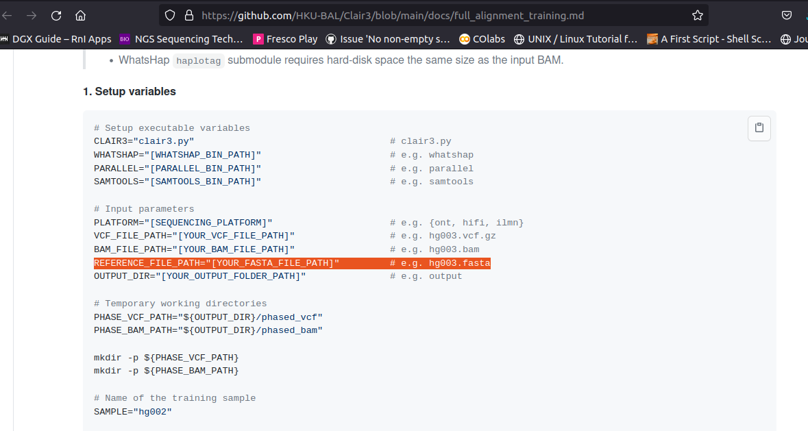 Which Reference to use during Training? · Issue #43 · HKU-BAL/Clair3 · GitHub