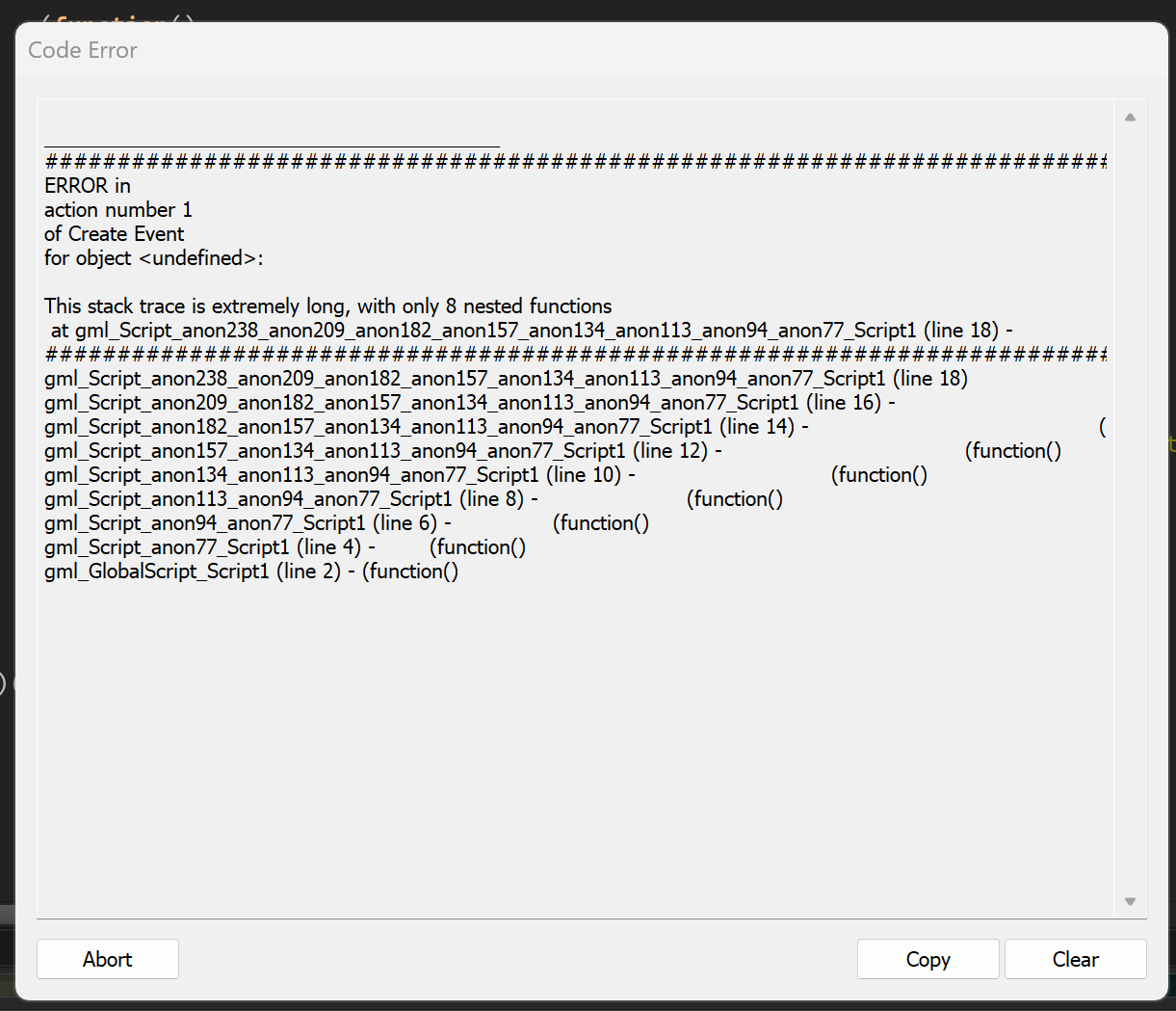 Extremely long call stack names when nesting functions · Issue #192 · YoYoGames/GameMaker-Bugs ...
