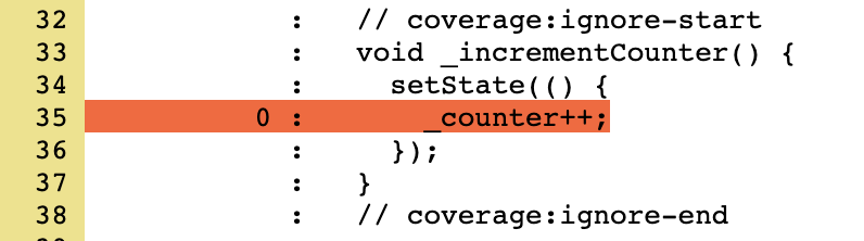 Ignoring Coverage Using Range Of Lines Doesnt Always Work · Issue