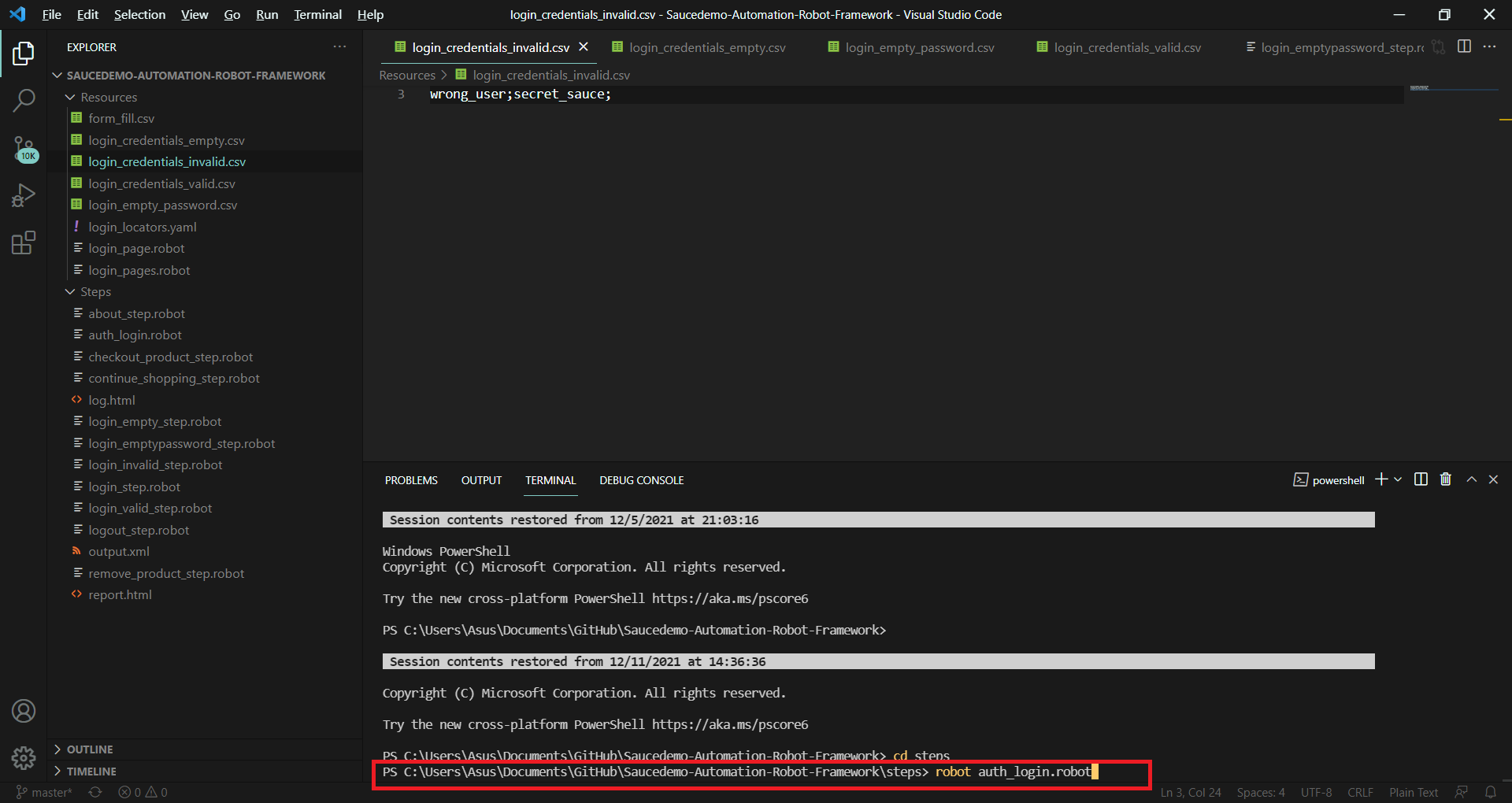 GitHub - Intania345/Saucedemo-Automation-Robot-Framework: Belajar otomasi dengan demo melalui ...