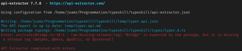 [api-extractor] ae-missing-release-tag false positive on namespace · Issue #1752 · microsoft ...