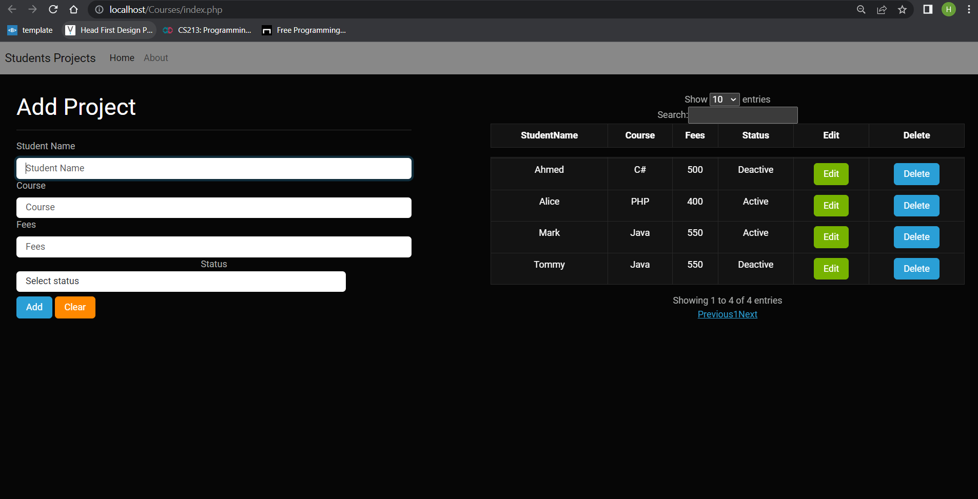 GitHub - hatemsayed98/Students-Projects-Management-CRUD