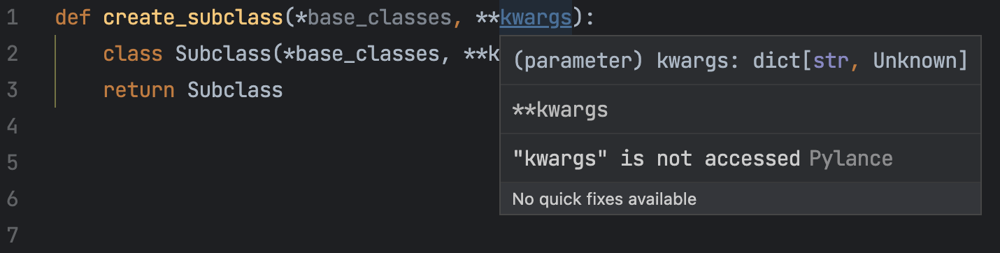 Star unpacking in class arguments doesn't mark variables as used · Issue #3895 · microsoft ...