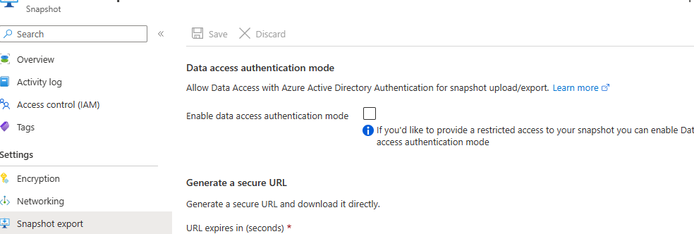 Add dataAccessAuthMode parameter to snapshot · Issue #1702 · kubernetes ... Add dataAccessAuthMode parameter to snapshot · Issue #1702 · kubernetes ...