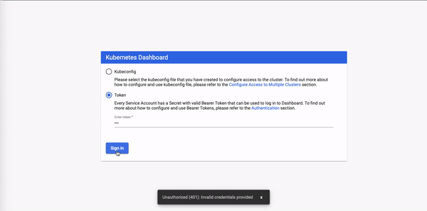 Redesign errors displayed on login page · Issue #3904 · kubernetes ...