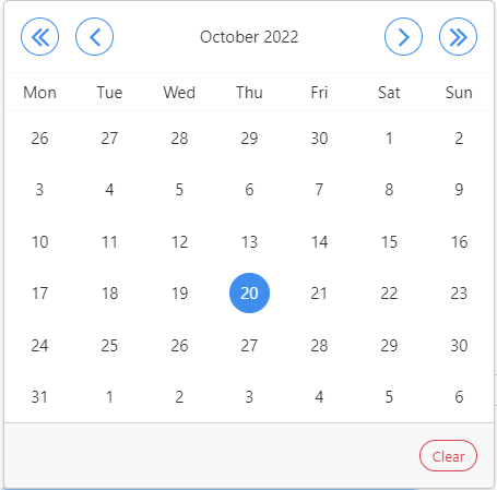Improve the datepicker component with options hide / select other months days · Issue #641 ...