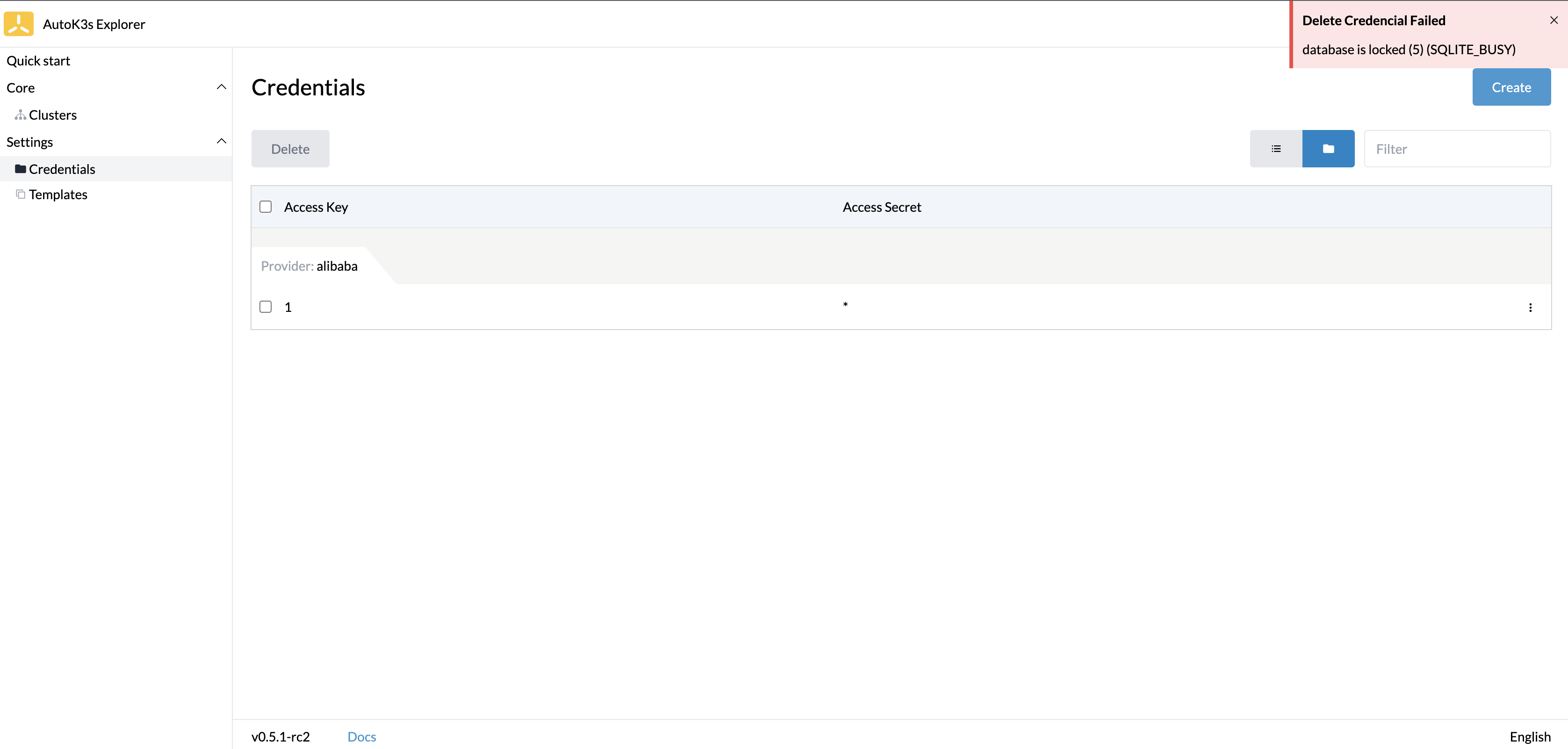 [BUG] Failed to batch delete Credentials · Issue #460 · cnrancher/autok3s · GitHub