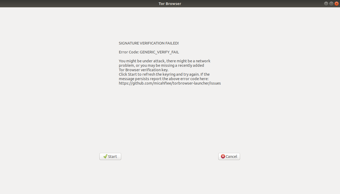 SIGNATURE VERIFICATION FAILED! Error Code: GENERIC_VERIFY_FAIL · Issue #624 · torproject ...