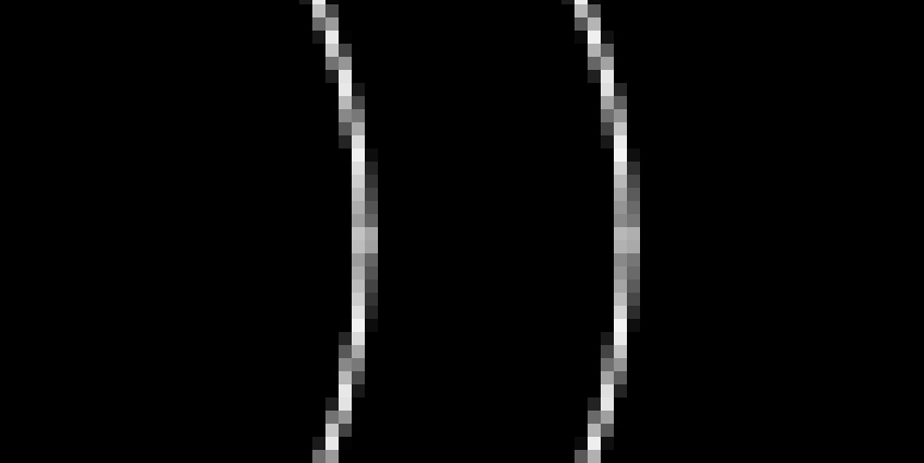 The start-end point of lines with line thickness less than three is ...