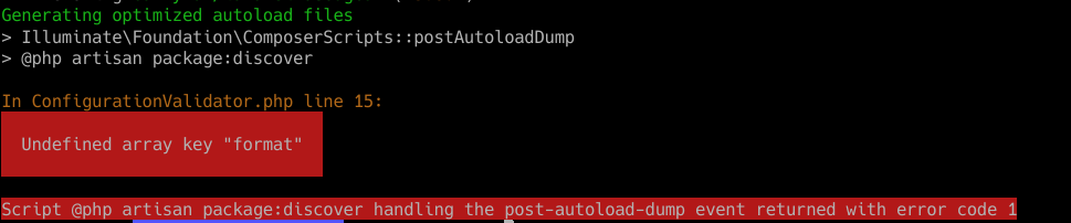 Cannot install: Undefined array key "format" · Issue #1091 · LycheeOrg/Lychee · GitHub