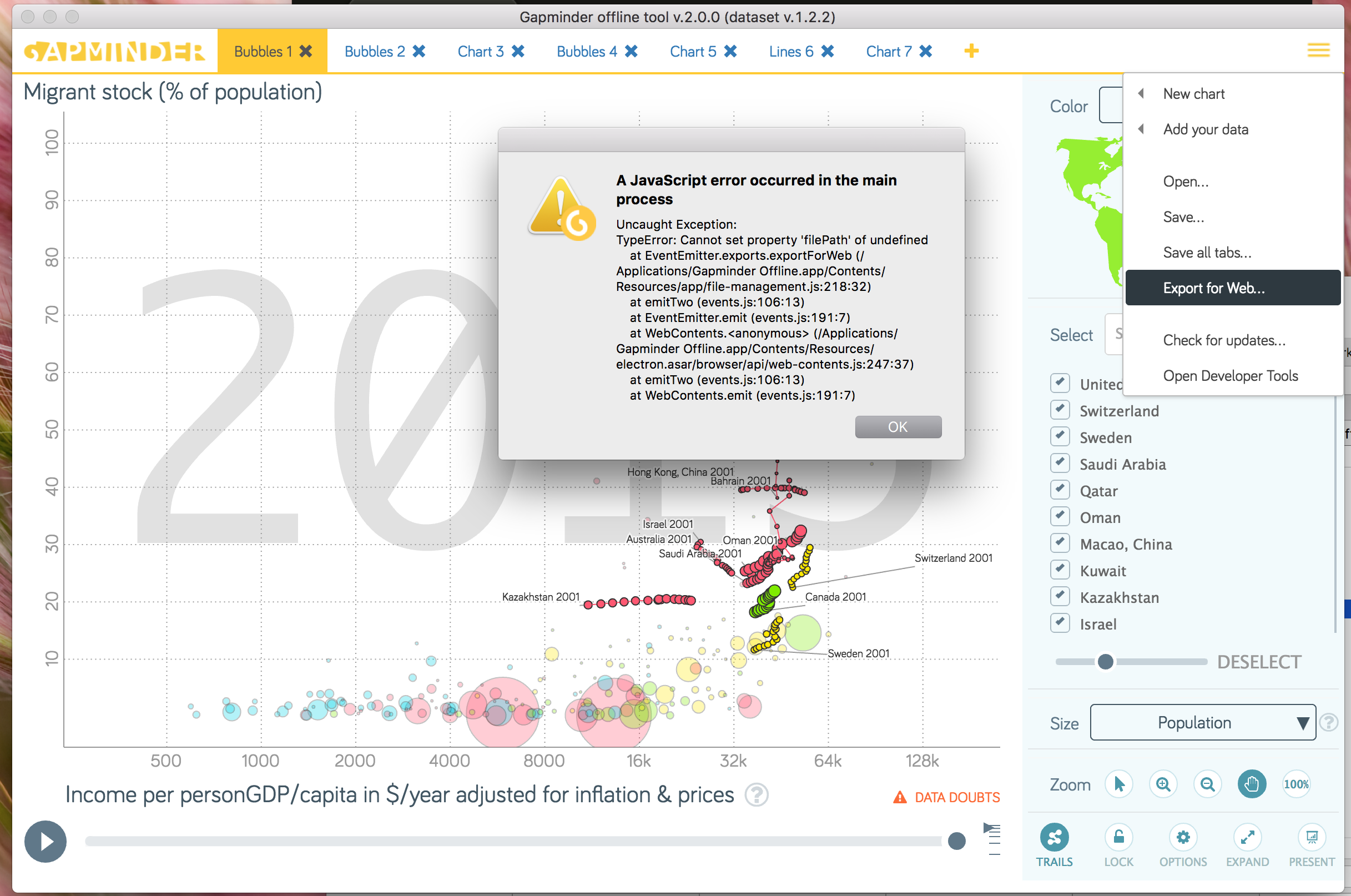 Error on exporting to web · Issue #113 · Gapminder/gapminder-offline · GitHub