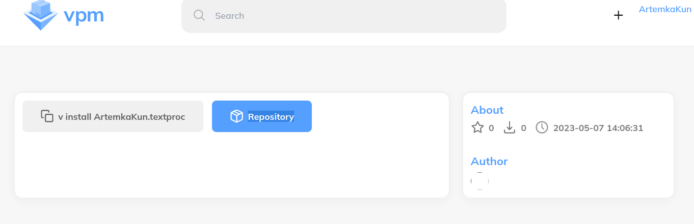 Edit module page · Issue #4 · vlang/vpm · GitHub