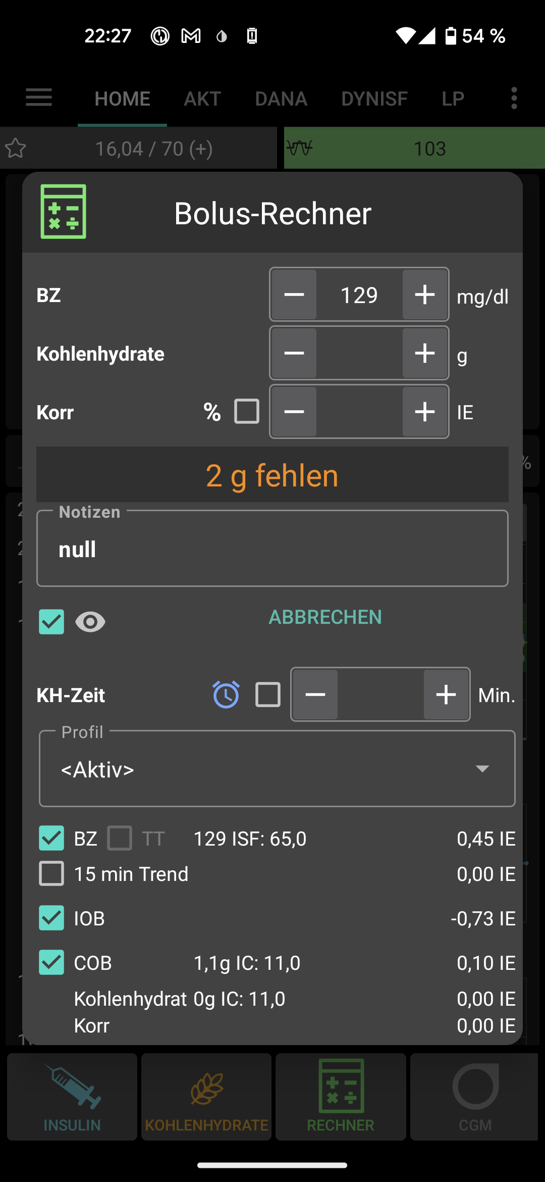 [3.1.0.3-dev-d] Bolus calculator set notice-field to "null" as default · Issue #2244 ...