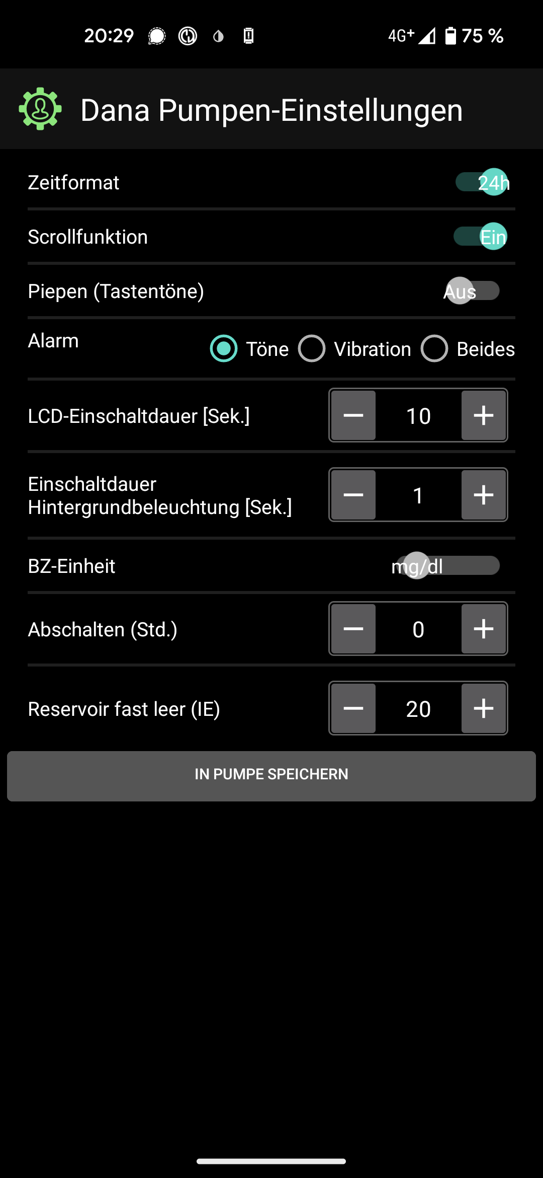 Dev - I Version 3.2.0 User Settings will not be written to the Pump · Issue #2498 · nightscout ...