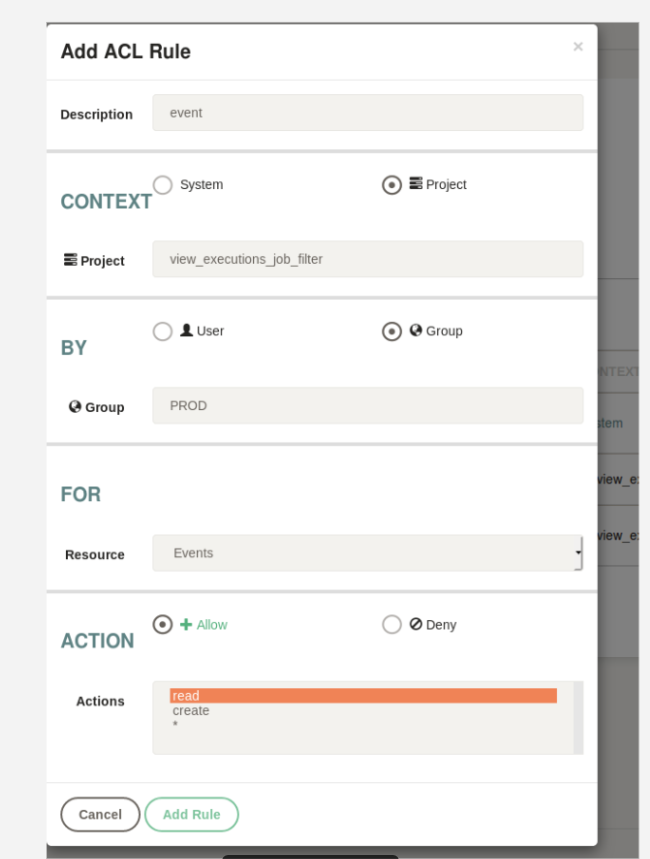 Request To Limit The Activity View For Job Executions Kind Event Based On Job Groups · Issue