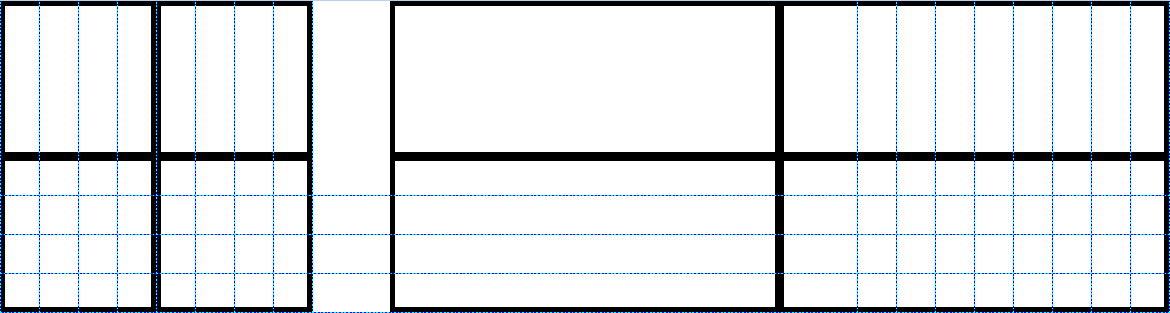 Set horizontal/vertical grid steps independently, allowing the grid to ...