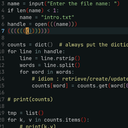 Python () and [] not colouring · Issue #85 · p00f/nvim-ts-rainbow · GitHub