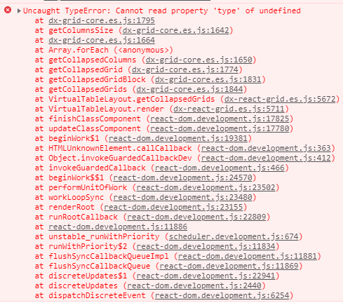 Error when changing visible columns · Issue #2281 · DevExpress/devextreme-reactive · GitHub