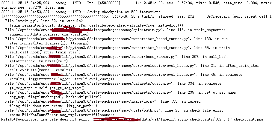 FileNotFoundError Issue 277 Open mmlab mmsegmentation GitHub
