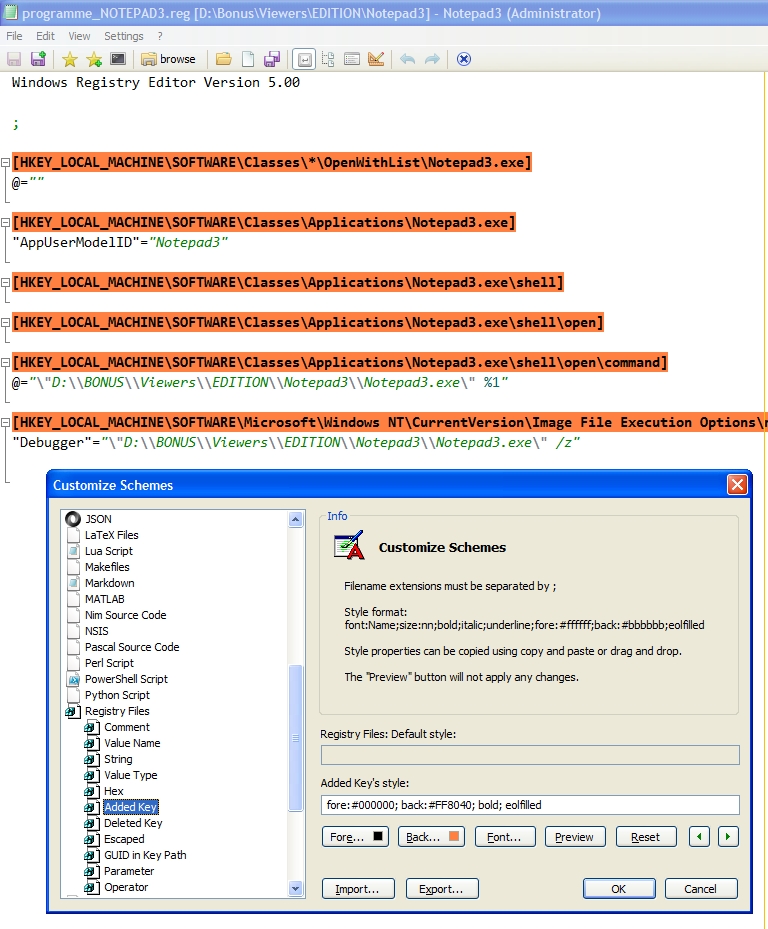 Customizing schemes : problem with "eolfilled" · Issue #359 · rizonesoft/Notepad3 · GitHub