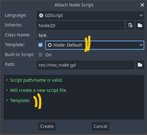 Script template option button return bad template · Issue #57634 · godotengine/godot · GitHub
