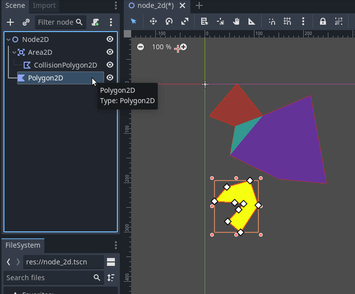 Polygon2D lines and handles are still drawn when node is not visible in the tree · Issue #57992 ...