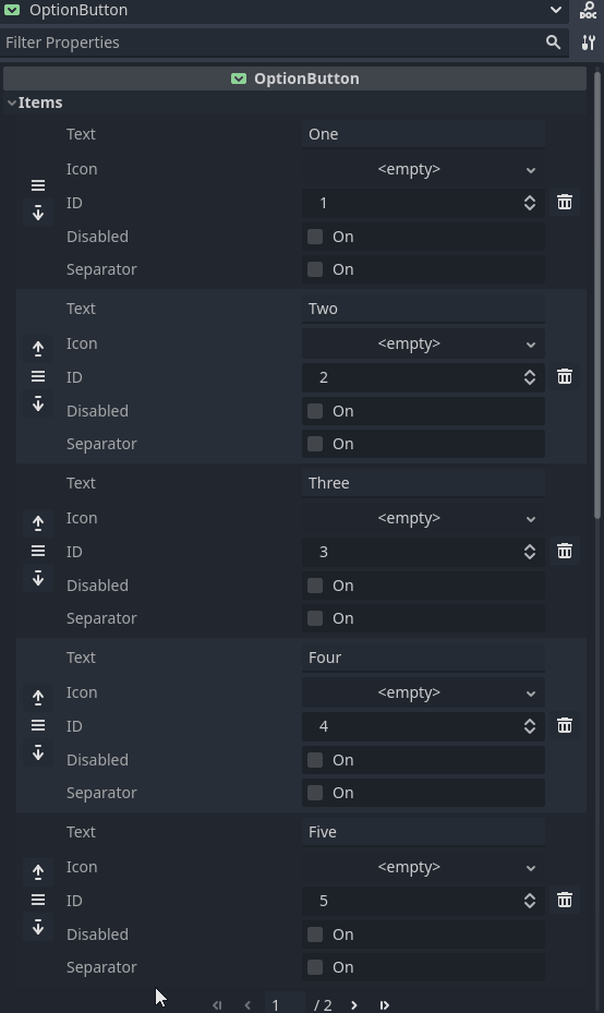 Add Buttons To Reorder Inspector Array Items Without Dragging · Issue 7495 · Godotenginegodot