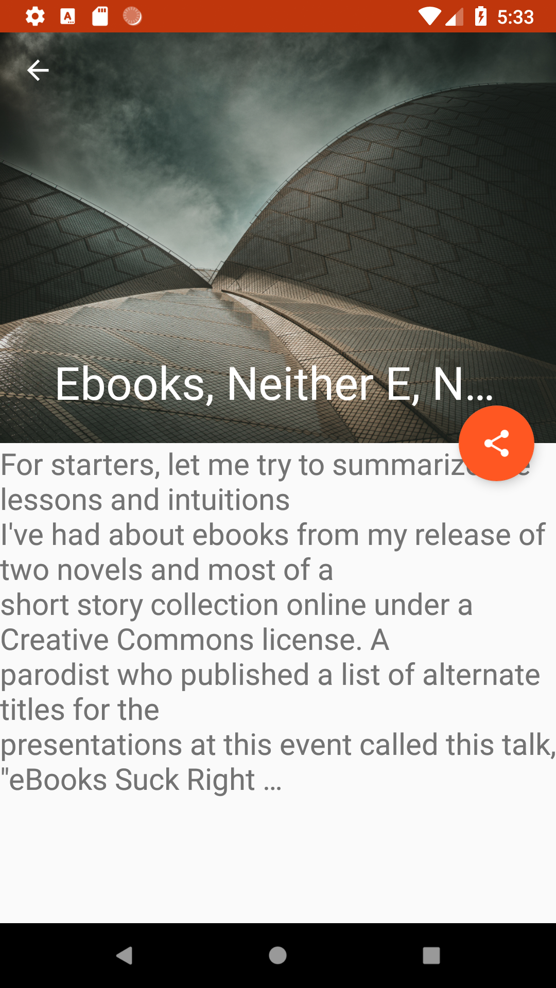 GitHub - gianlucaDp/Xyz-Reader: Project for Udacity GoogleProject for the Android Developer ...