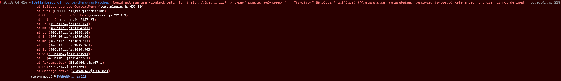 [BUG] - EditUsers · Issue #2393 · mwittrien/BetterDiscordAddons · GitHub
