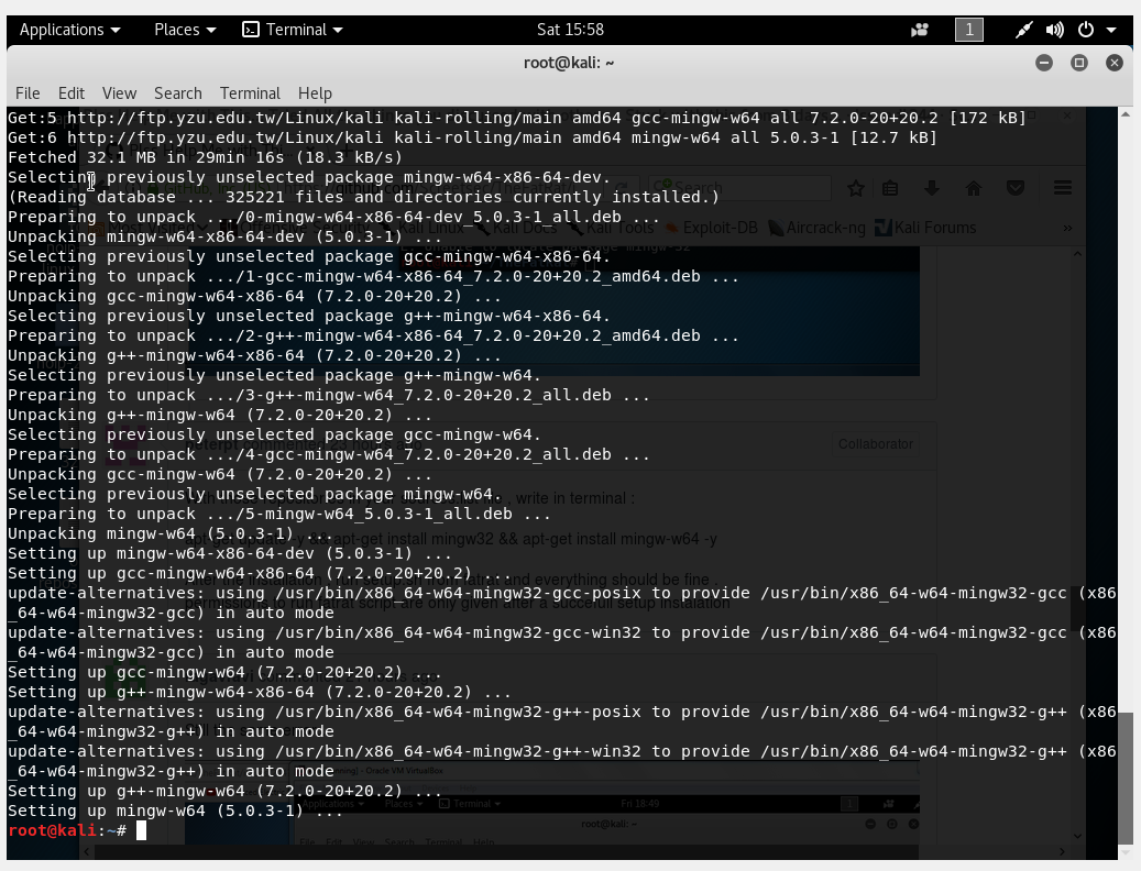 Solved... TheFatRat Installation Issue... :-) [ mingw-32 & mingw-w64 ] (Plss Help Me with This ...