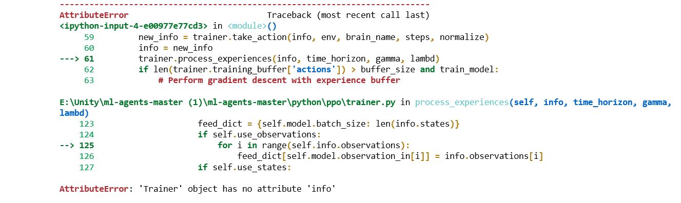 Trainer object has no attribute 'info' · Issue #339 · Unity ...