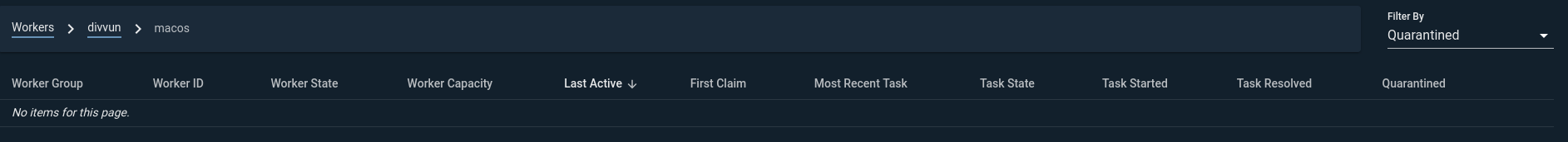 The quarantine "filter by" doesn't seem to work for static workers · Issue #5555 · taskcluster ...