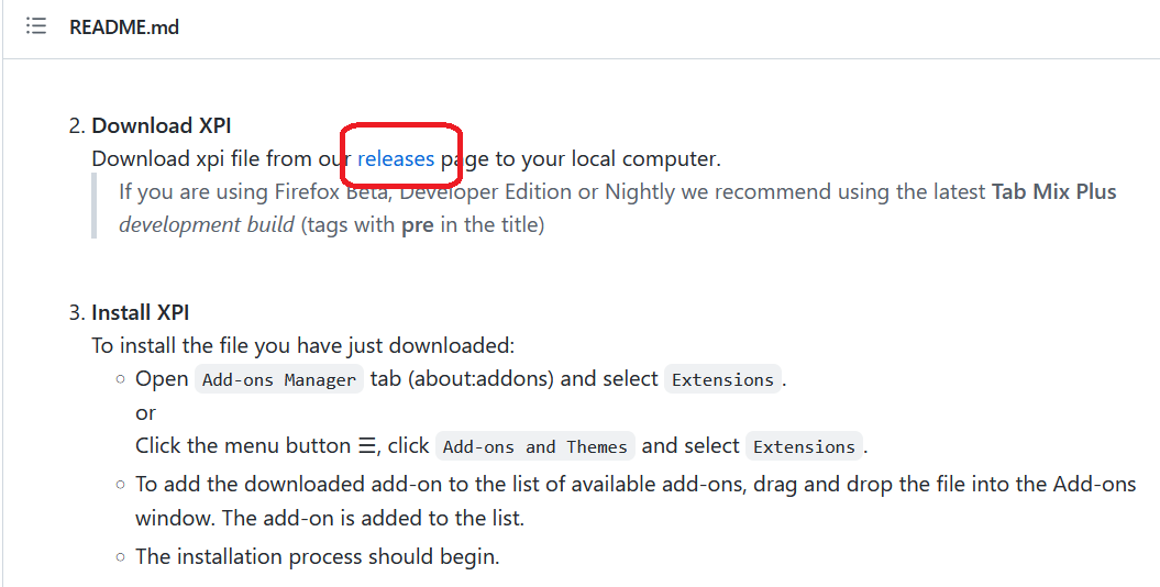 Where is the xpi to download???? · onemen TabMixPlus · Discussion #161 · GitHub