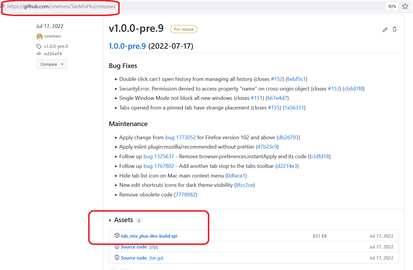 Where is the xpi to download???? · onemen TabMixPlus · Discussion #161 ...