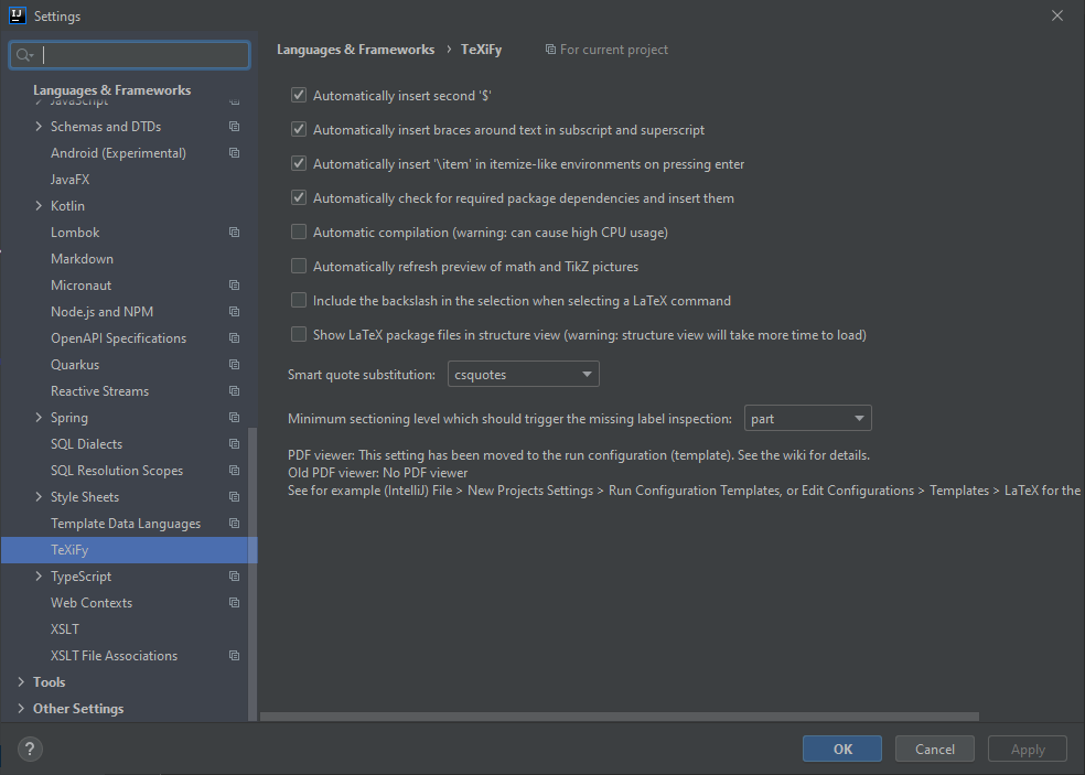 Change compiler setting no longer present in 0.7.2rc1 · Issue #1707 · Hannah-Sten/TeXiFy-IDEA ...