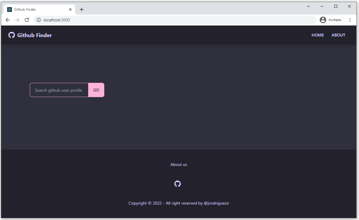 GitHub - jrodriguezo/react-github-finder: React application that use ...