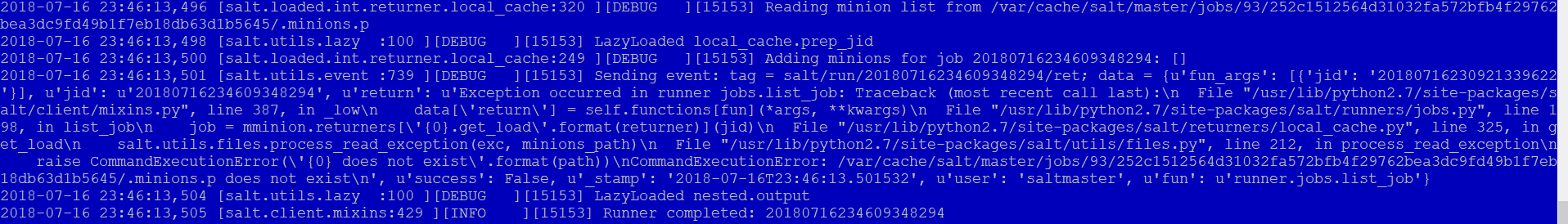 Salt Api Return Error 500 During Execution Async Task · Issue 48602 · Saltstack Salt · Github