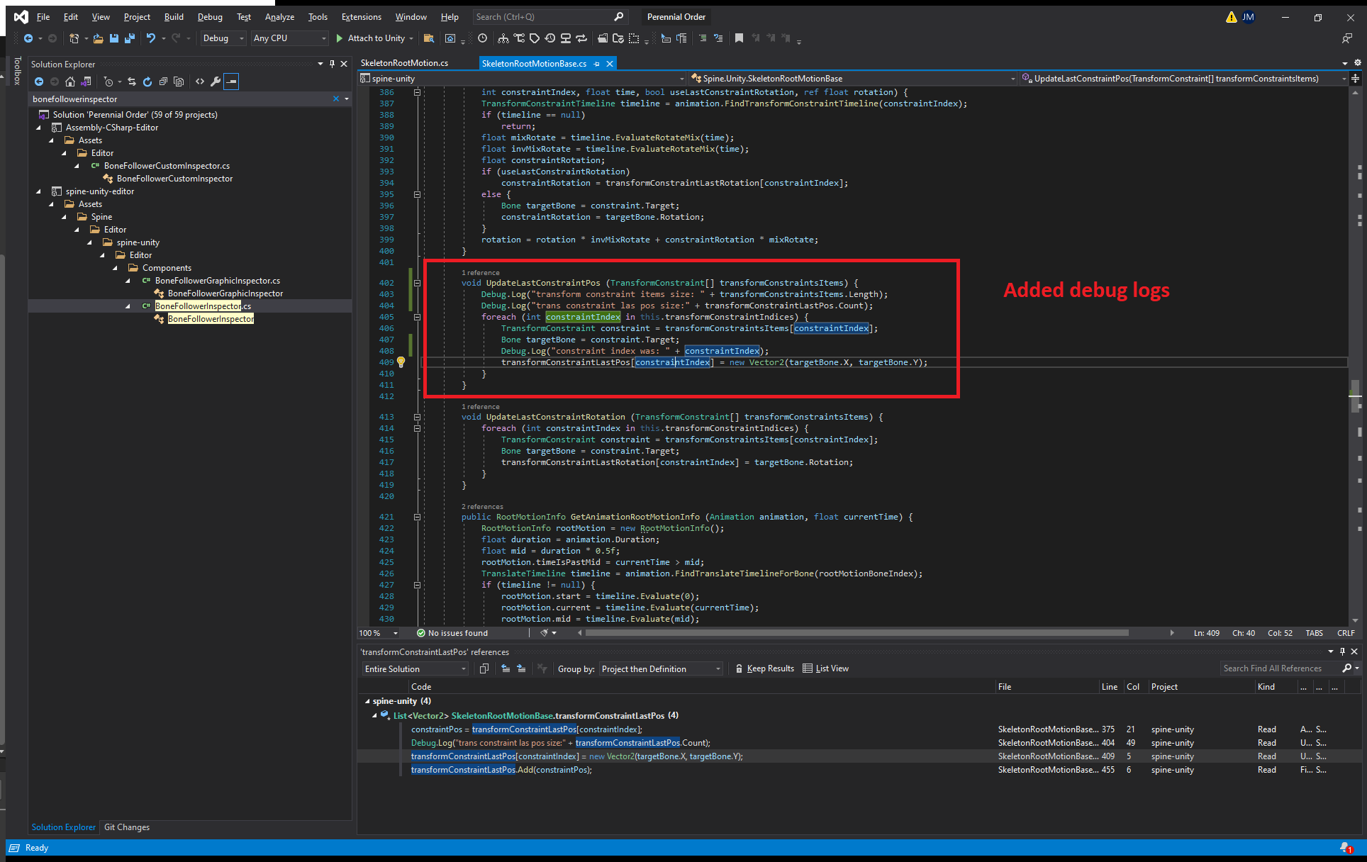[Unity] SkeletonRootMotion index error when selecting non-default Root Motion Bone · Issue #2110 ...
