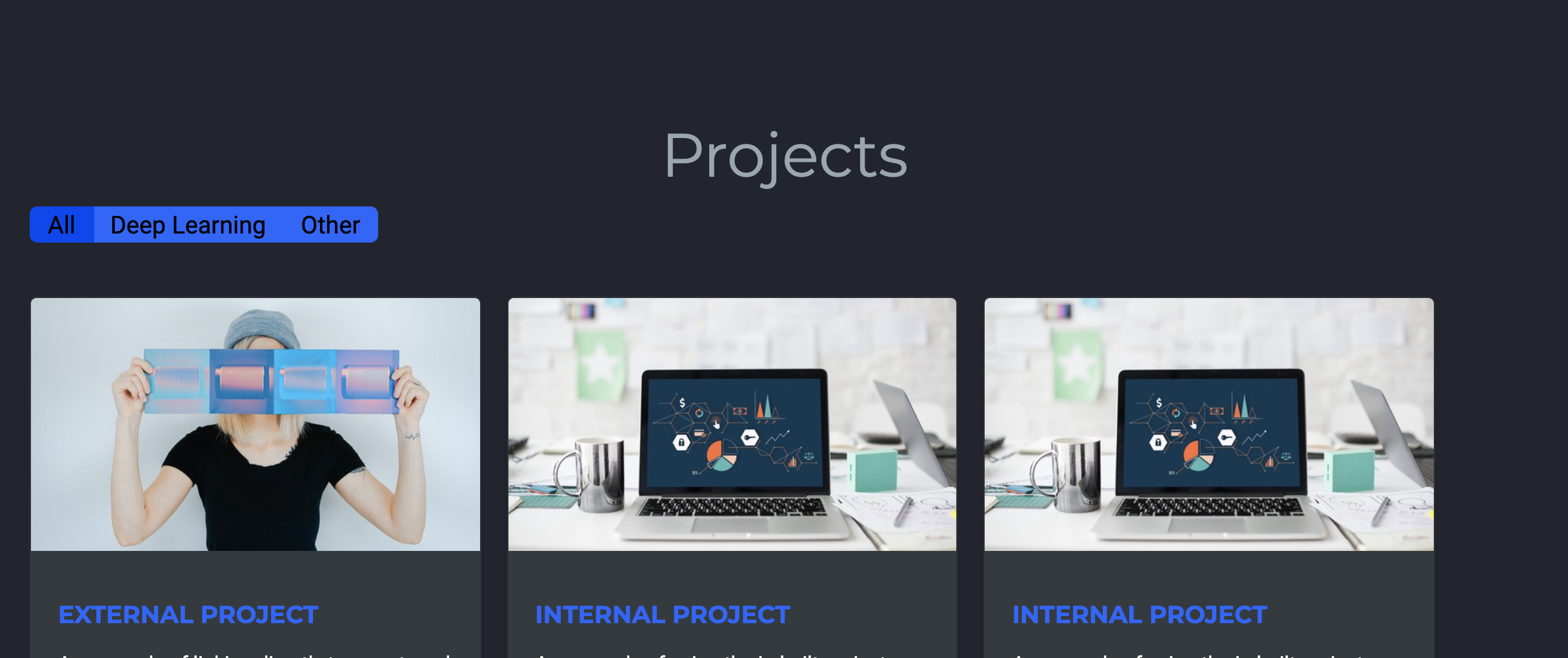 Unbalanced margins for project widget with three cards on a row · Issue #1764 · HugoBlox/hugo ...