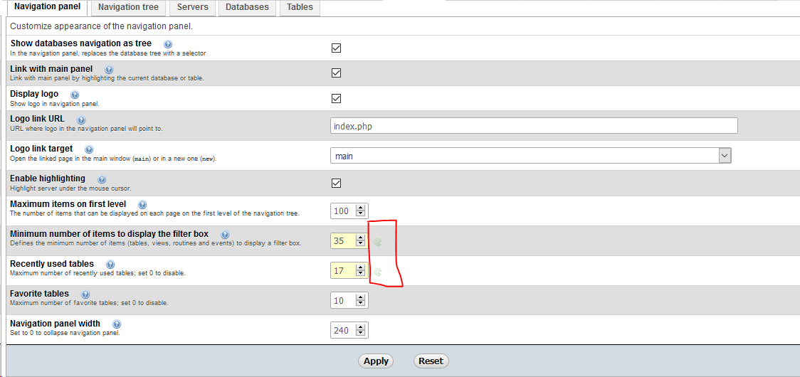 Reset icon visibility issue · Issue #15026 · phpmyadmin/phpmyadmin · GitHub