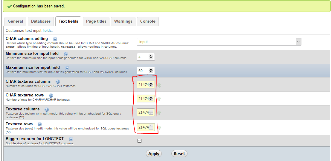 Input value change · Issue #15035 · phpmyadmin/phpmyadmin · GitHub